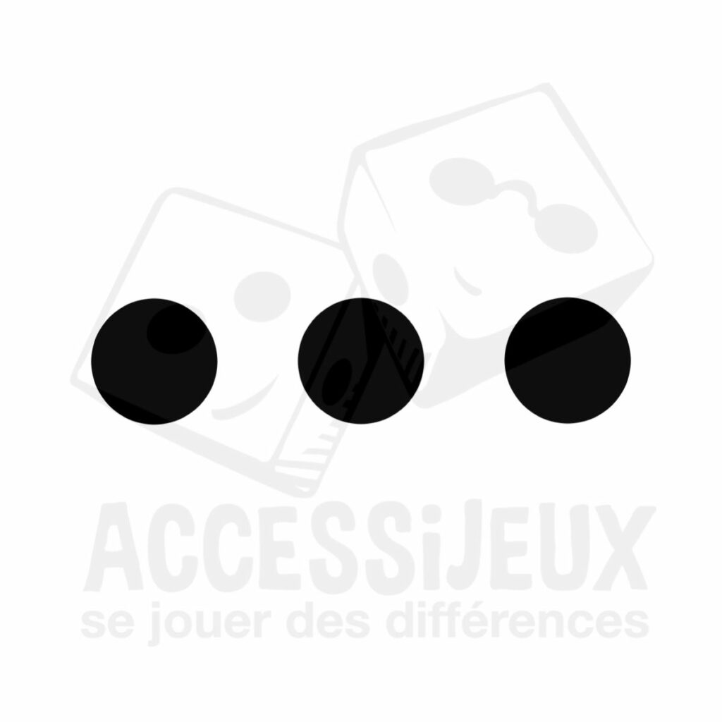 Stickers en relief 3 points | Accessijeux